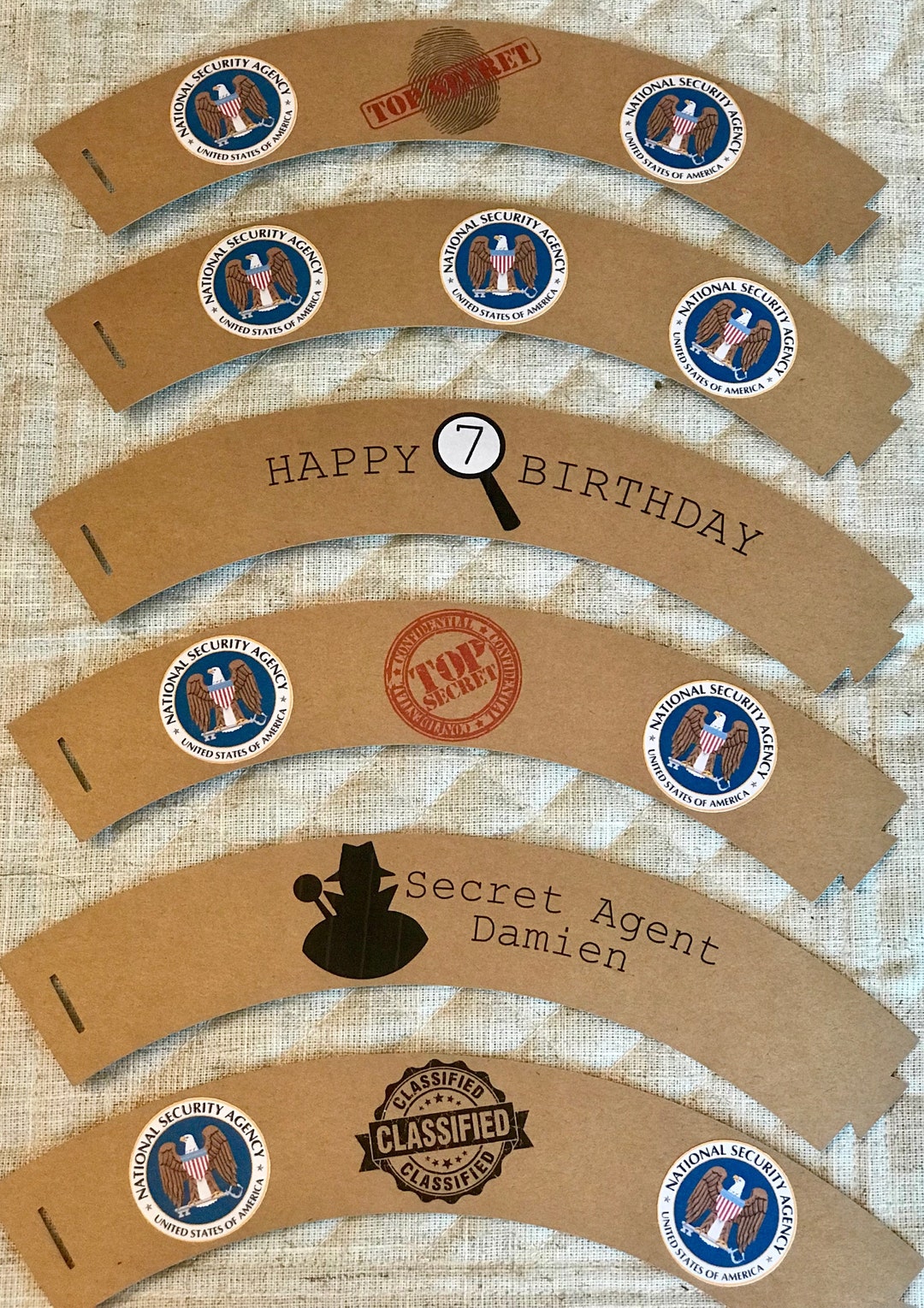 Spy 007 Detective Mystery Cupcake Wraps, Cupcake Wrappers, Police ...