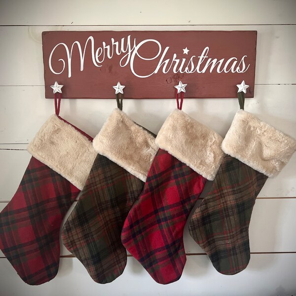 Wood Star Stocking Holder - Etsy