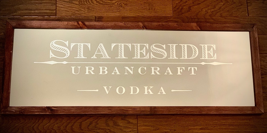 Custom Large Logo Mirror|large Wall Mirror|personalized Bar Mirror ...
