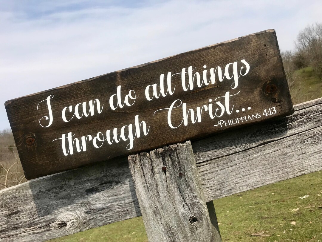 Hanging Rustic Hand Painted Wood Sign, Wood Wall Decor, Wood Sign ...