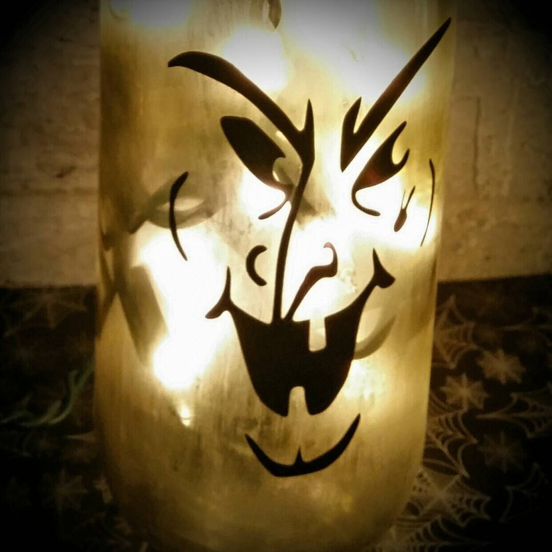 Witch Wine Bottle Lamp, Halloween Light, Halloween Decoration, Witch ...