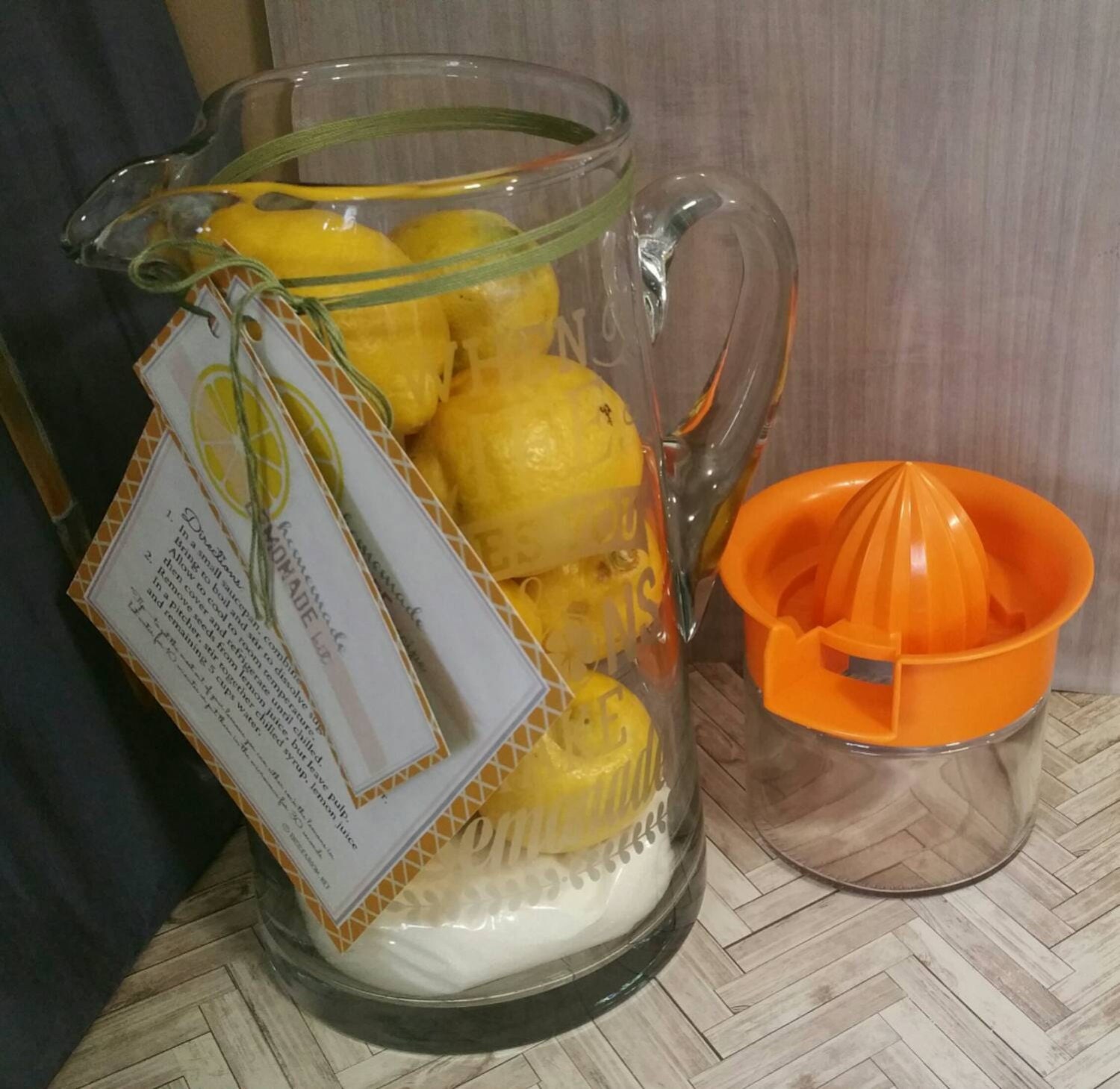 Personalized Engraved Glass Lemonade Pitcherglass - Etsy