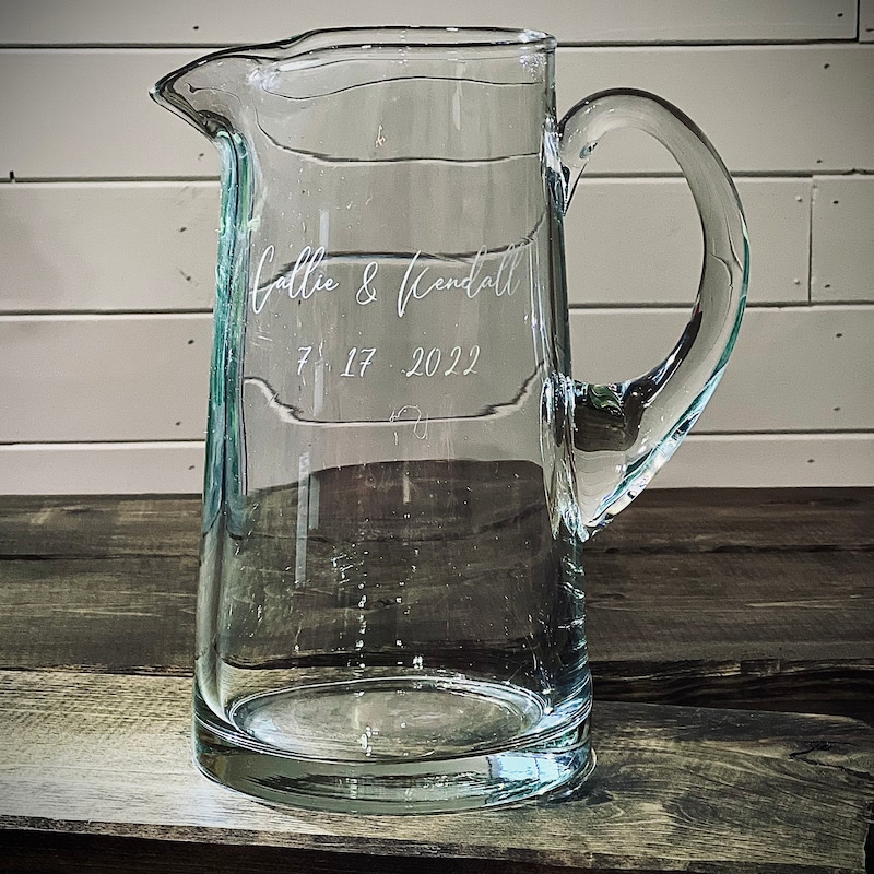 Glass Pitcher - Etsy