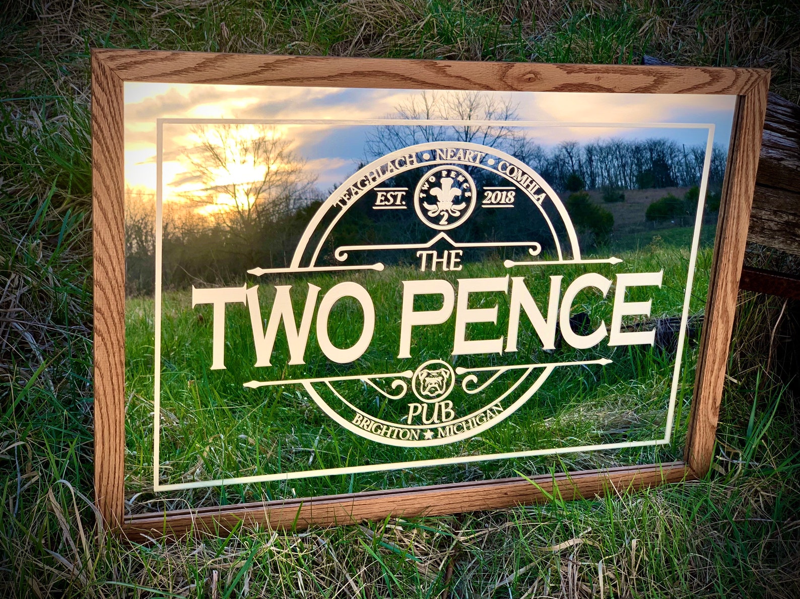 Custom Bar Mirror|large Mirror|personalized Bar Mirror|farmhouse Decor ...