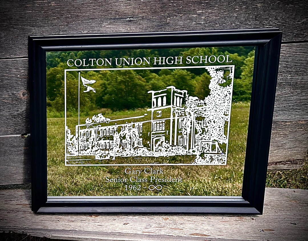 Laser Engraved High School Graduation Mirror Gift – 16x20 Custom ...