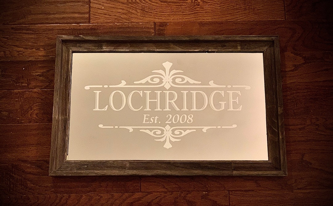 Custom Bar Mirror|large Barnwood Mirror|personalized Bar Mirror|custom ...