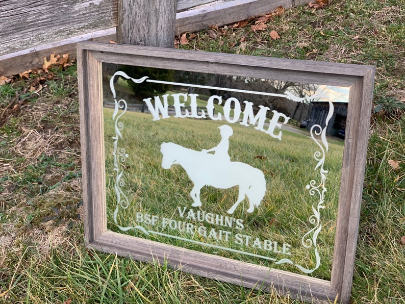 Custom Horse Stable Welcome Signhorse Ranch Signpersonalized | Etsy