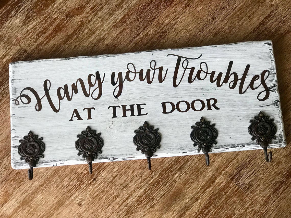 Personalized Welcome Sign Coat Rackcoat Hangerdistressed - Etsy