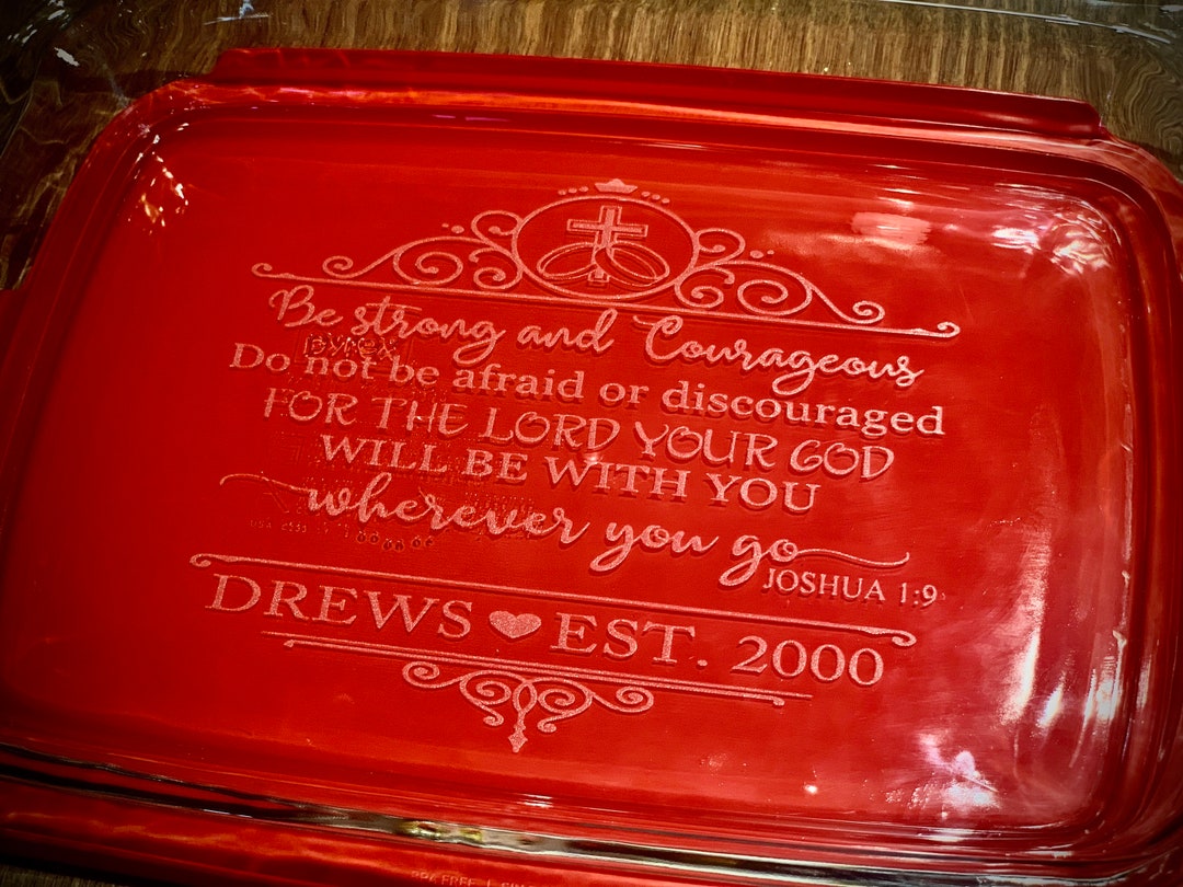 Personalized Wedding Pyrex Casserole Dish With Lid|pyrex Baking Dish ...