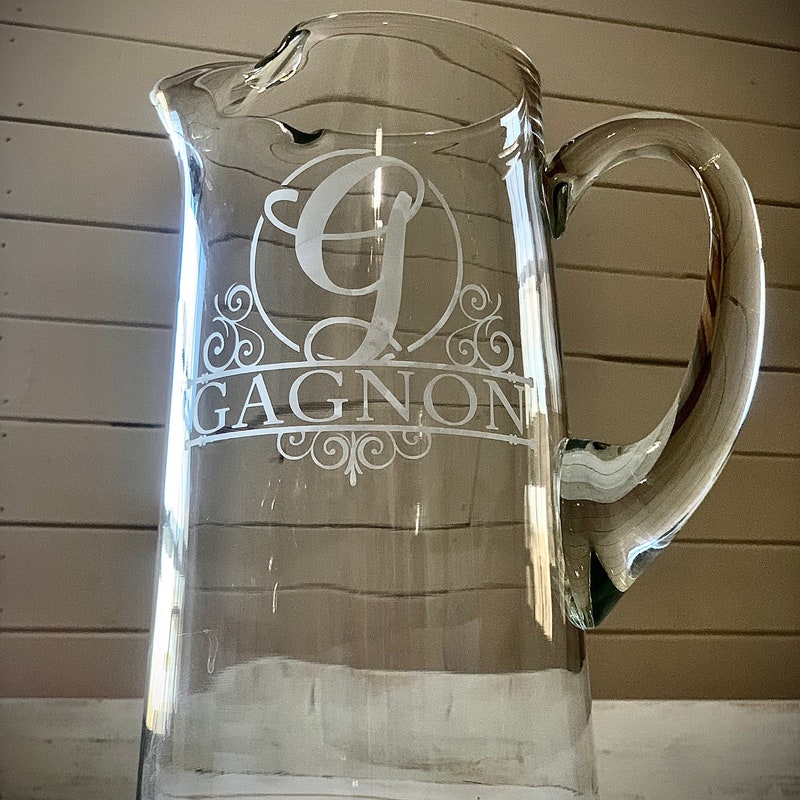 Glass Pitcher - Etsy