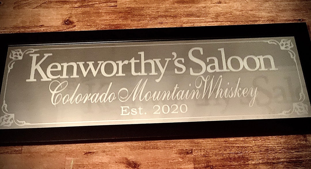 Custom Whiskey Mirror|large Mirror|personalized Bar Mirror|custom ...