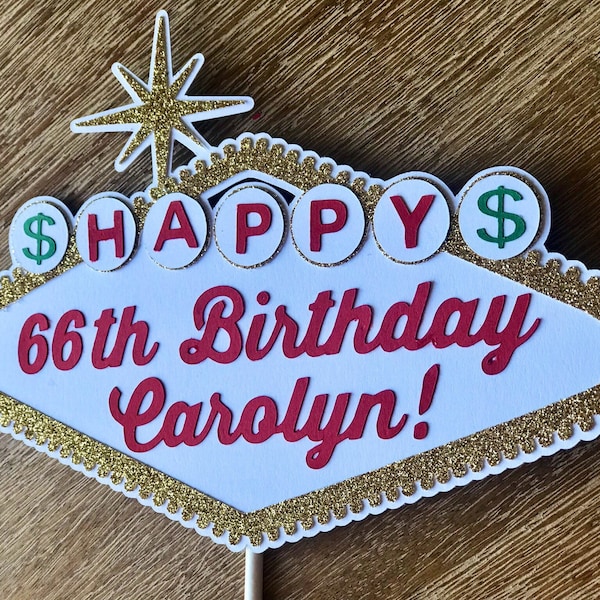 Slot Machine Birthday Cake Topper - Etsy