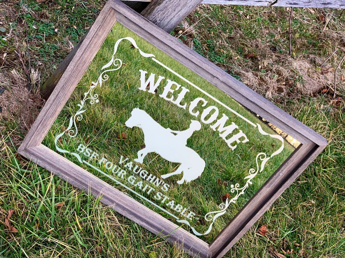 Custom Horse Stable Welcome Signhorse Ranch Signpersonalized | Etsy