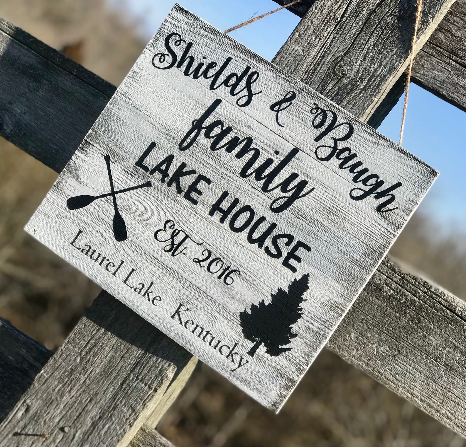 Personalized Lake House Sign|hand Painted Lake Sign|wood Cabin Sign ...