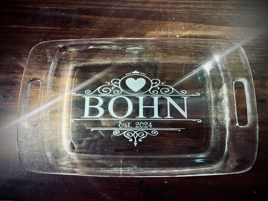 Personalized Name Casserole Dish|custom Baking Dish|engraved Casserole ...