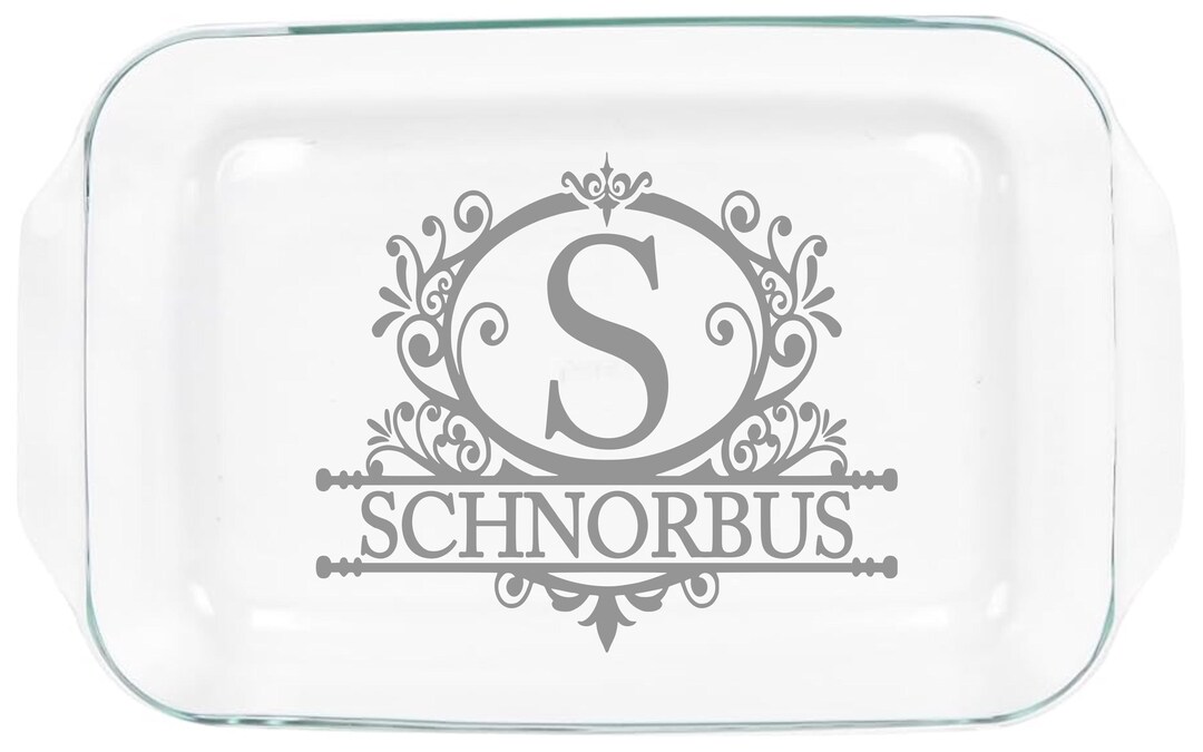 Personalized Laser Engraved 4.5 QT Glass Casserole Dish – Custom ...