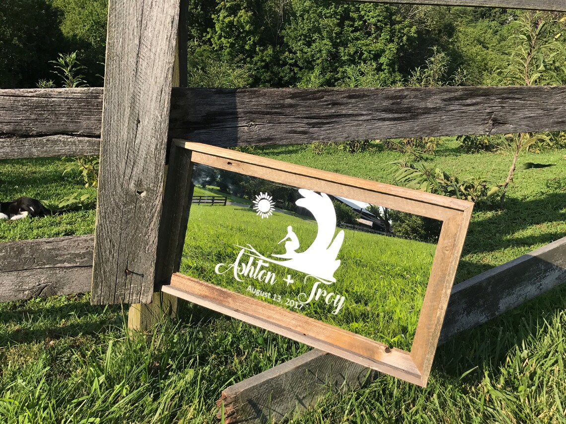 Custom Personalized Barnwood Farm Mirror Large Mirror - Etsy