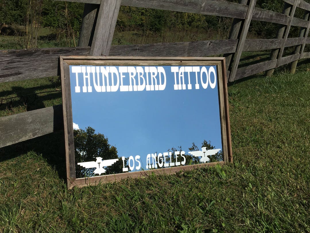 Custom Tattoo Business Mirror|large Logo Mirror|personalized Bar Mirror ...