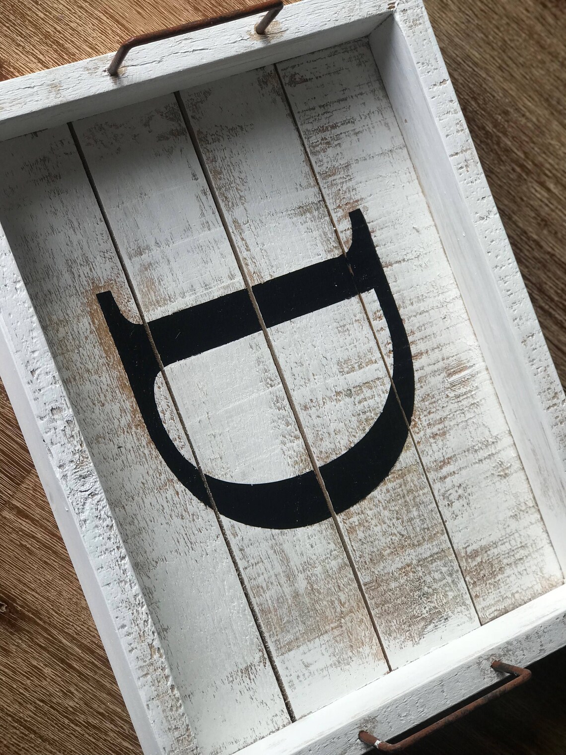 Custom White Washed Wood Tray Rustic Serving Tray Wooden - Etsy