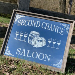 Custom Saloon Mirror Sign|custom Bar Mirror|personalized Saloon Sign ...