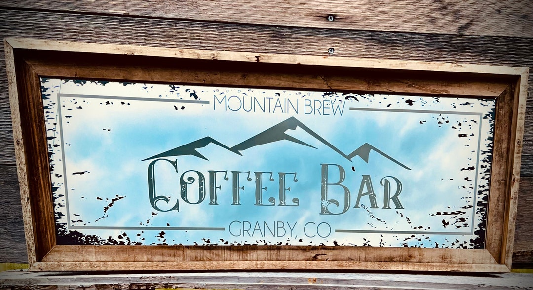 Custom Coffee Bar Mirror|large Mirror|personalized Coffee Mirror|custom ...