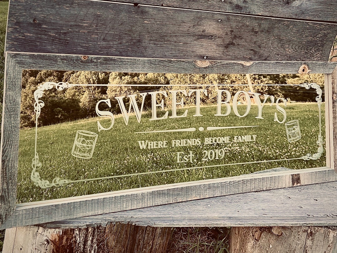 Custom Personalized Mirror|large Mirror| Personalized Bar Mirror|custom ...