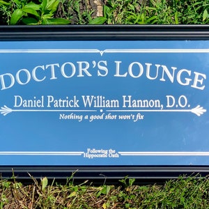 Personalized Doctor Mirror|doctor's Lounge Sign|large Mirror ...