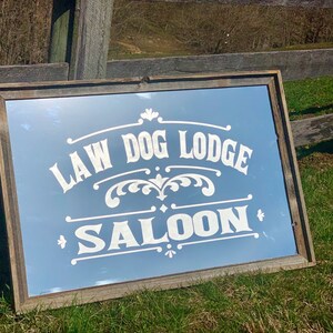 Custom Saloon Mirror Sign|custom Bar Mirror|personalized Saloon Sign ...