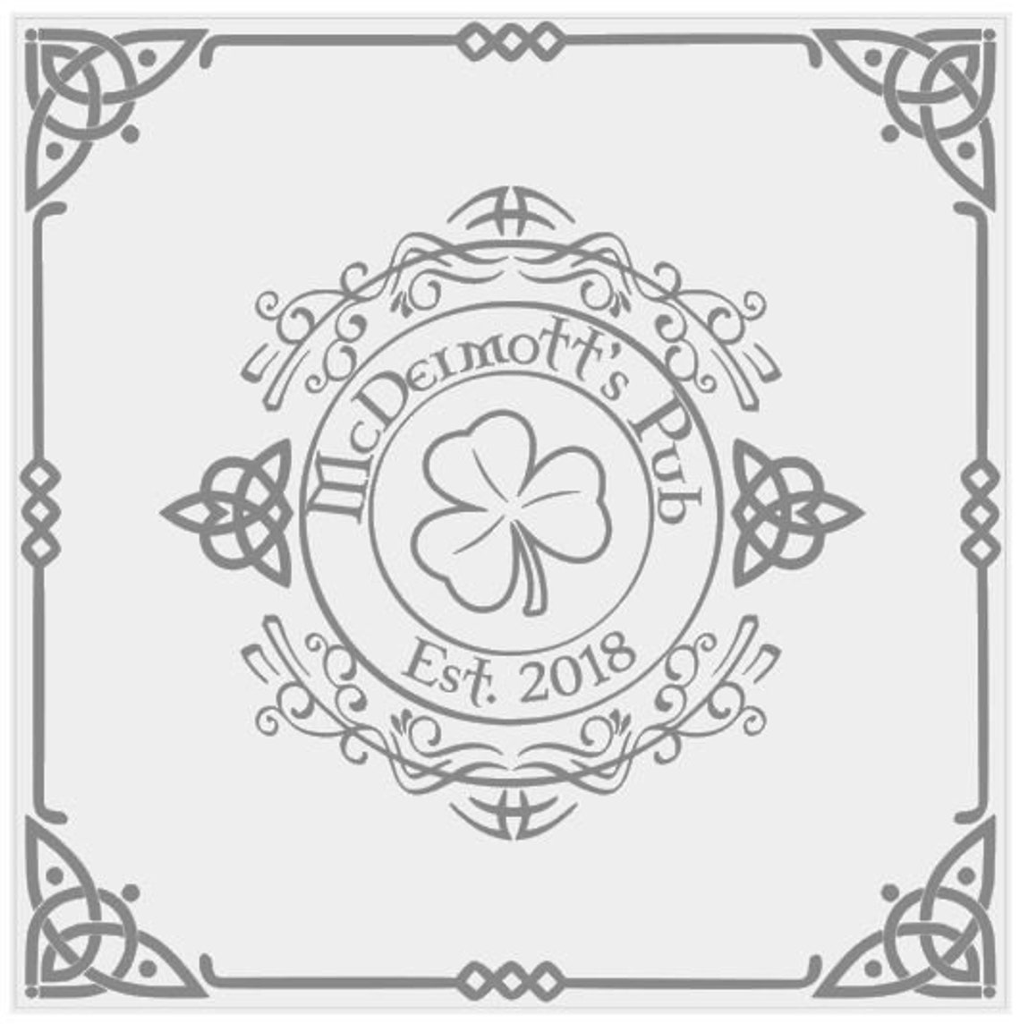 Personalized Large Irish Pub Mirror Large Basement Mirror - Etsy