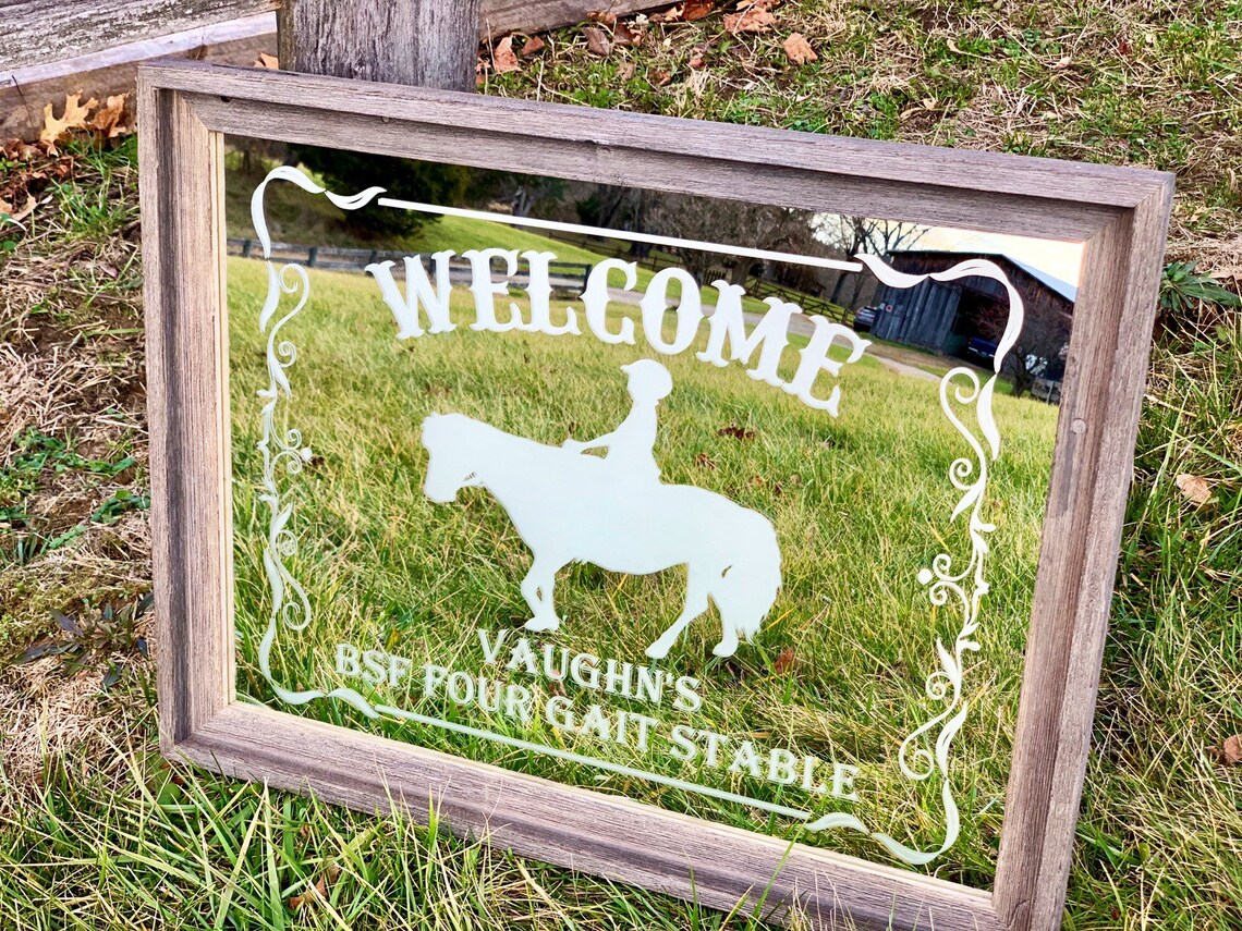 Custom Horse Stable Welcome Signhorse Ranch Signpersonalized | Etsy