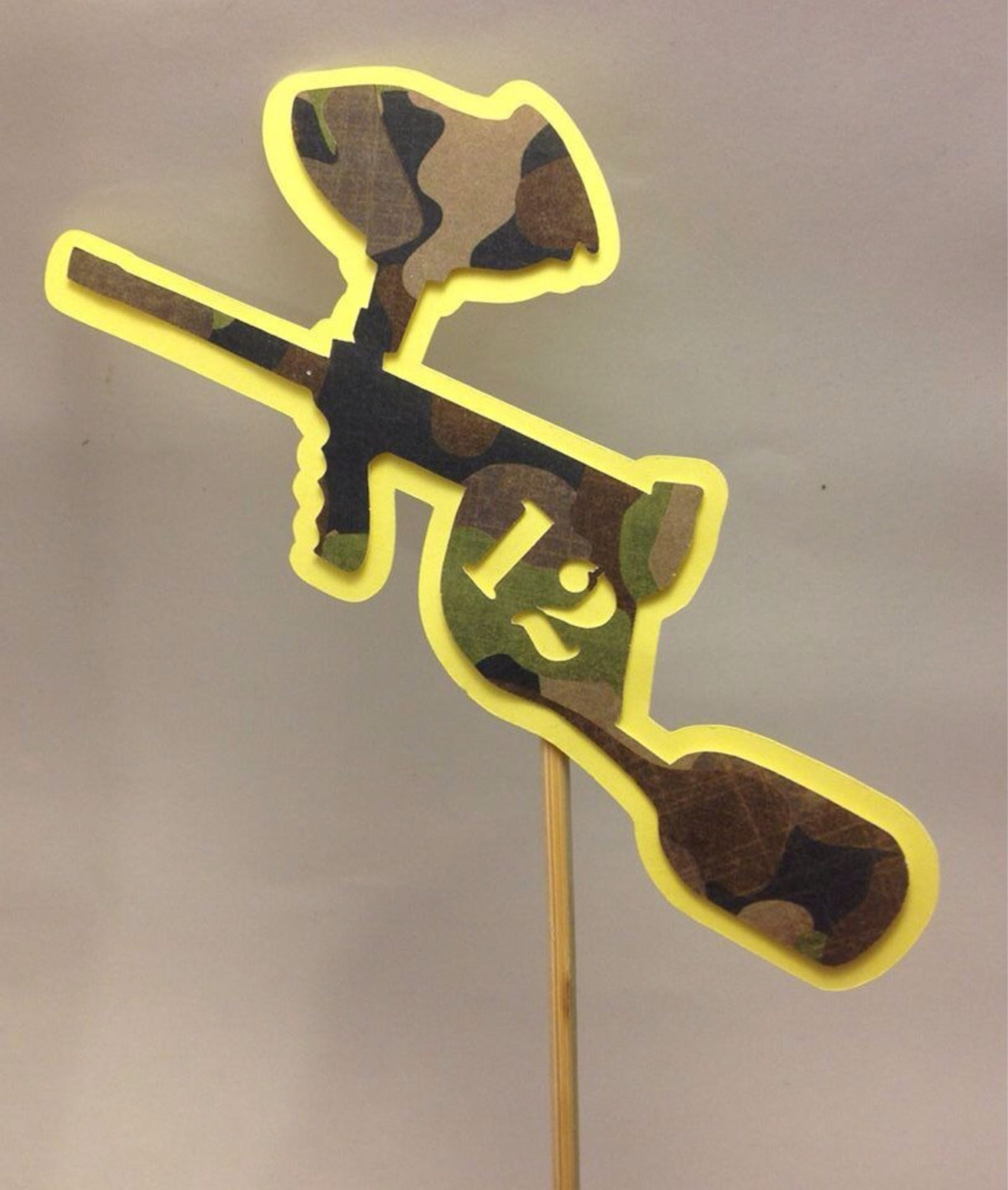 Handmade Paintball Cupcake Toppers or Centerpiece Stakes - Etsy