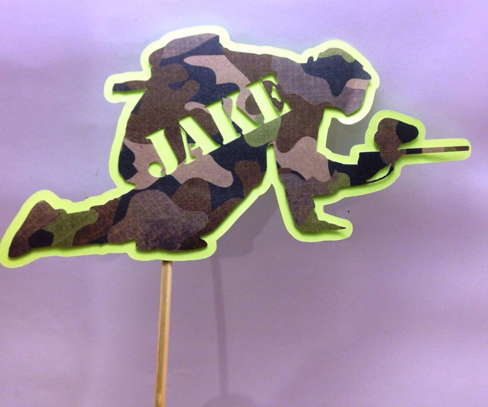 Handmade Paintball Cupcake Toppers or Centerpiece Stakes - Etsy