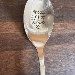 Personalized Laser Engraved Spoon|custom Teaspoon|serving Spoon|etched ...