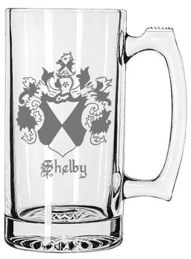 Custom Etched Glass Beer Stein - Etsy