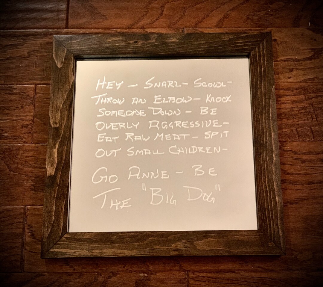 Custom Hand Written Mirror|square Mirror|hand Writing Gift|custom ...