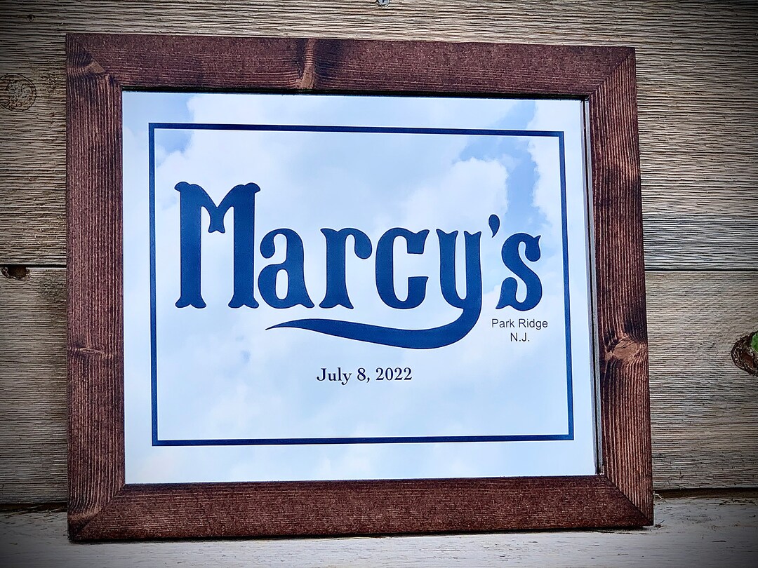 Personalized Logo Mirror|custom Mirror|large Mirror|personalized Bar ...