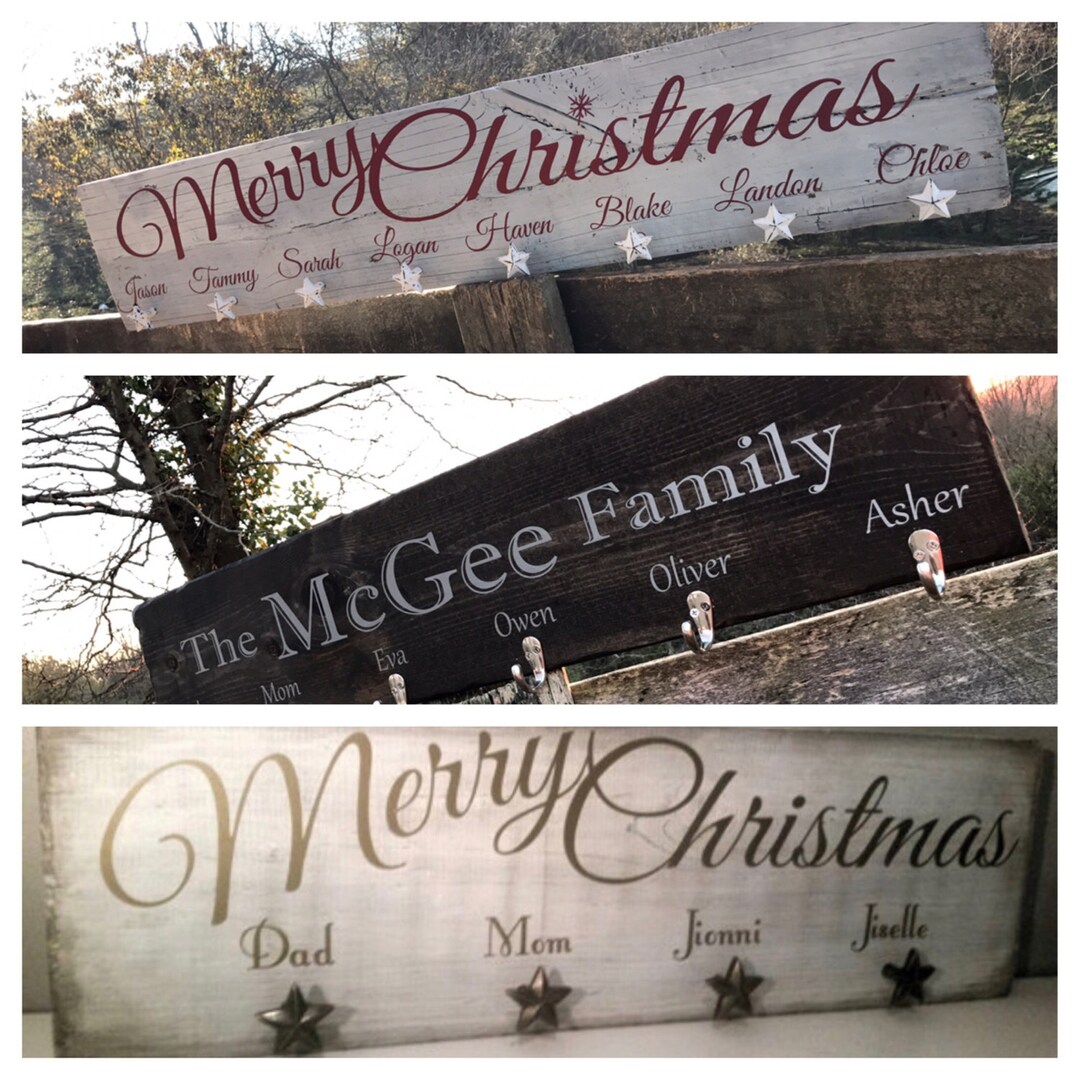 Personalized Hand Painted Distressed Hanging Rustic Reclaimed Barnwood ...