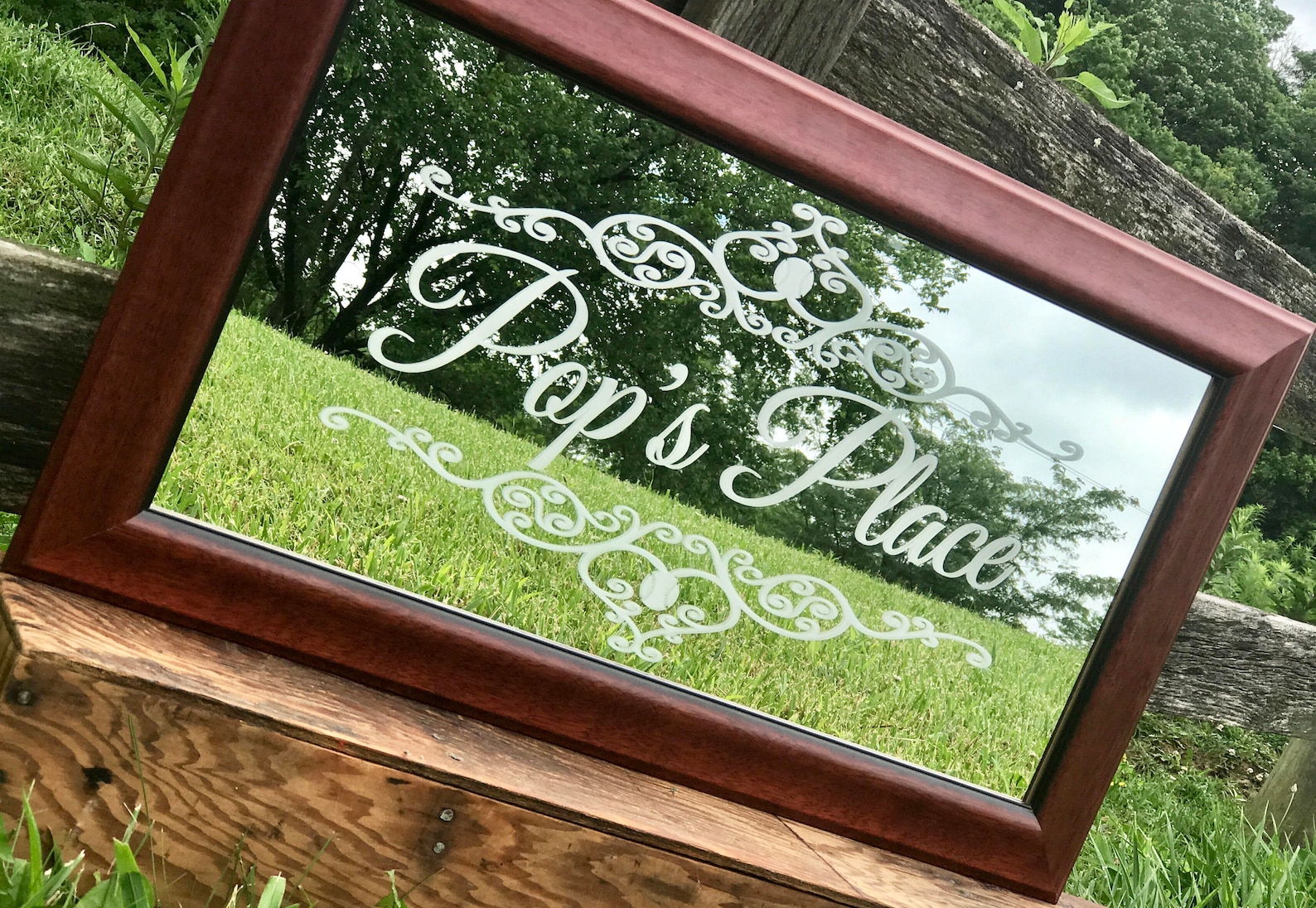 Custom Personalized Mirror Large Mirror Personalized Bar - Etsy