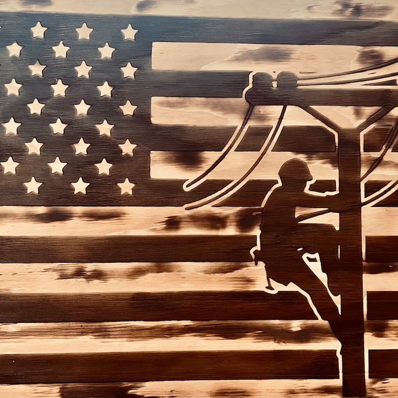 Lineman Wall Art - Etsy