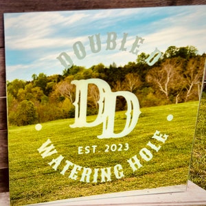 Custom Bar Logo Mirror|logo Sign|bar Sign|square Mirror|custom Logo ...