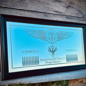 Custom Airman Bar Mirror|large Mirror|personalized Military Mirror ...