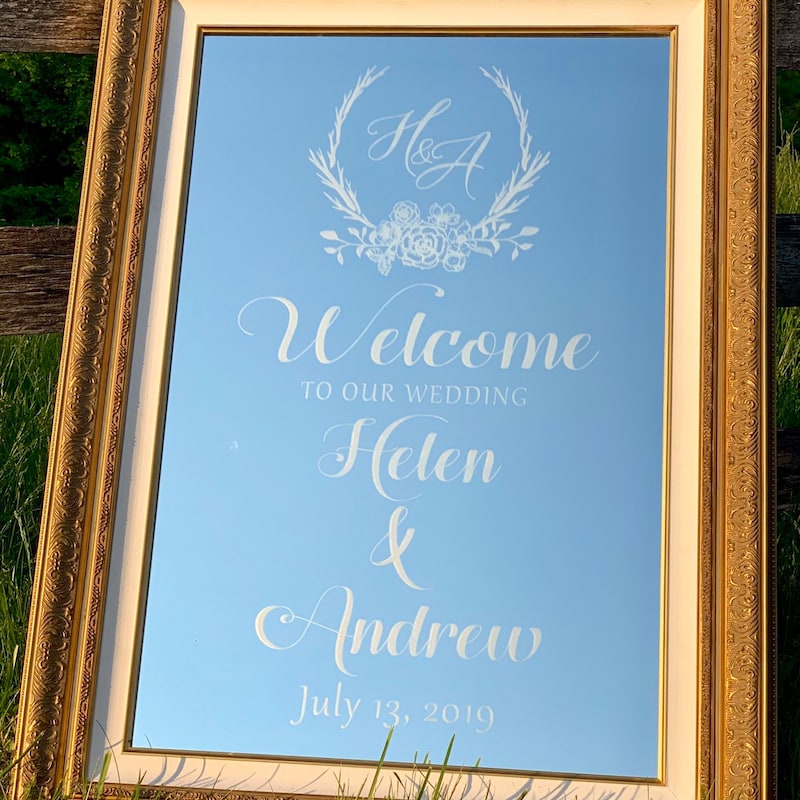 Mirror Welcome Sign - Etsy