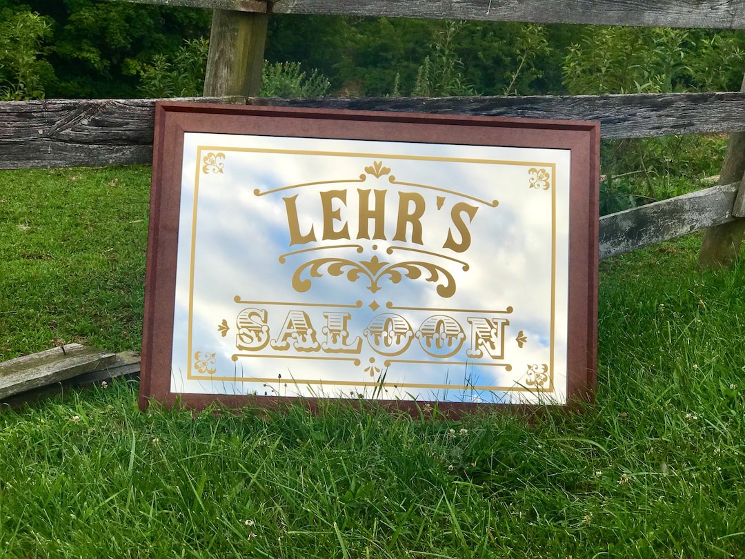 Personalized Saloon Mirror, Large Mirror, Custom Mirror, Custom Mirror ...