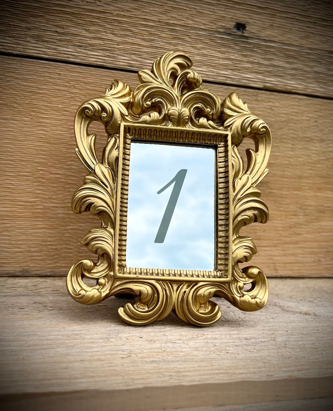 Baroque Mirror Wedding Table Numbers|gold Table Number|wedding Table ...