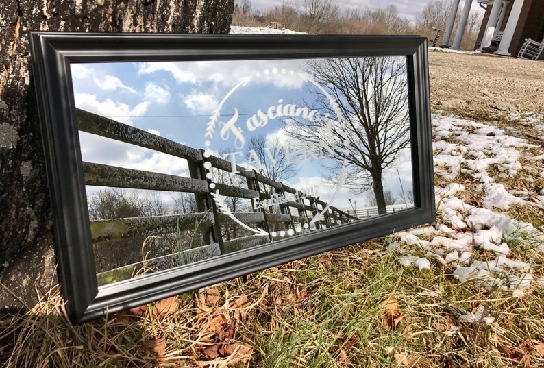 Custom Personalized Arrow Tavern Mirror Large Mirror | Etsy