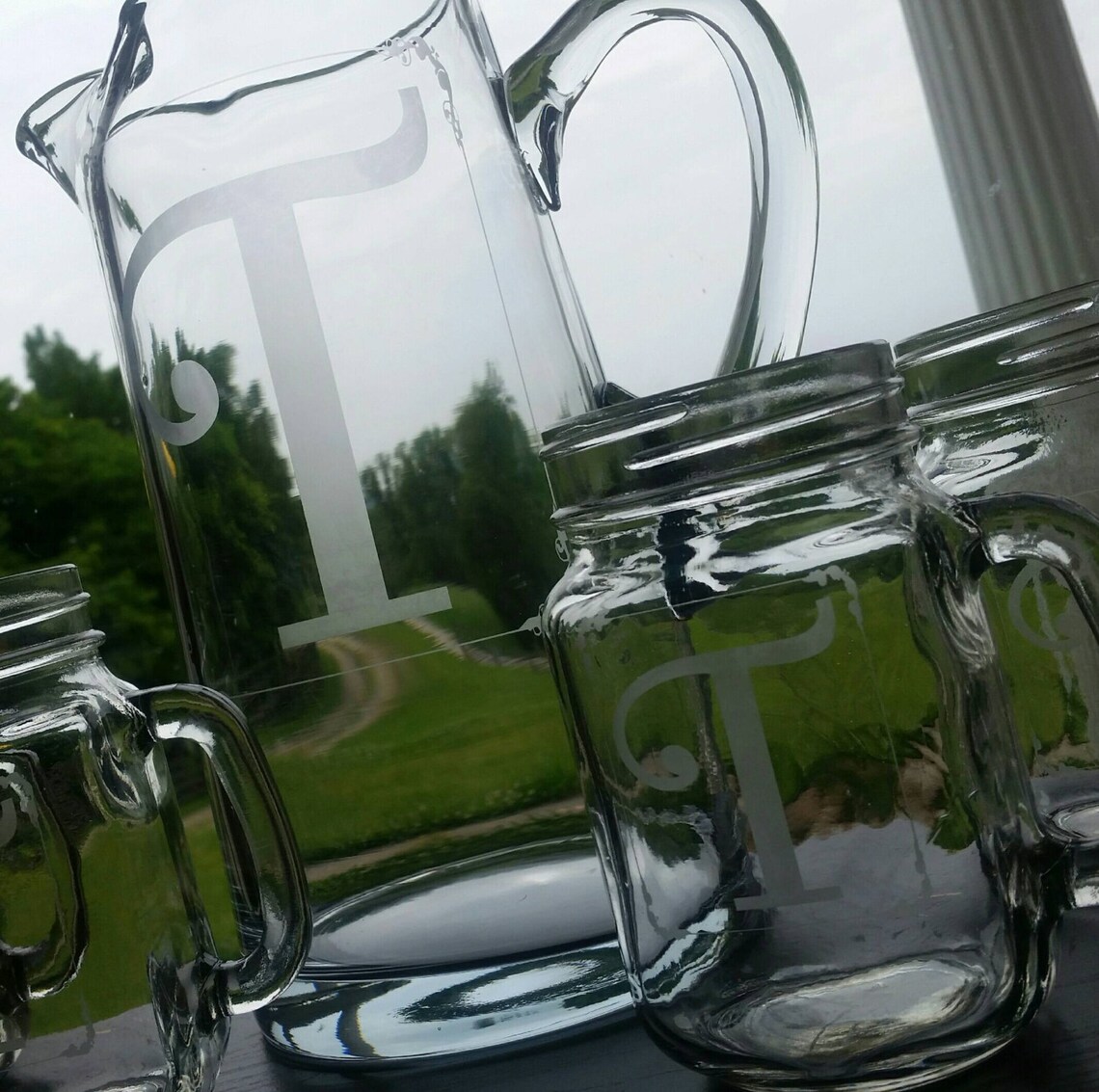 Personalized Engraved Glass Lemonade Pitcherglass - Etsy