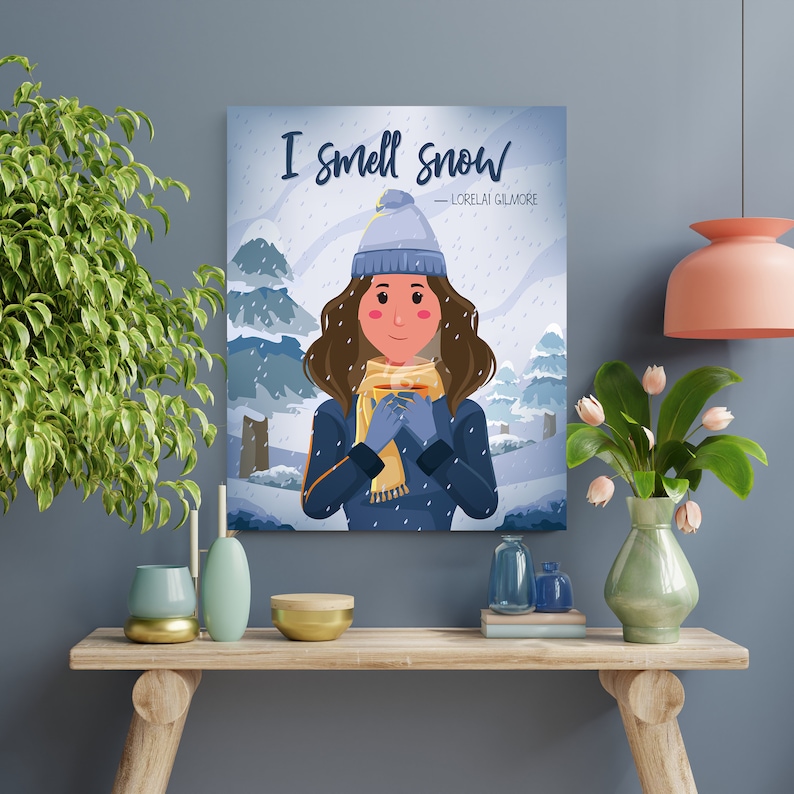 Gilmore Girls Tribute Winter Wonderland • 'I Smell Snow' Lorelai Quote ...