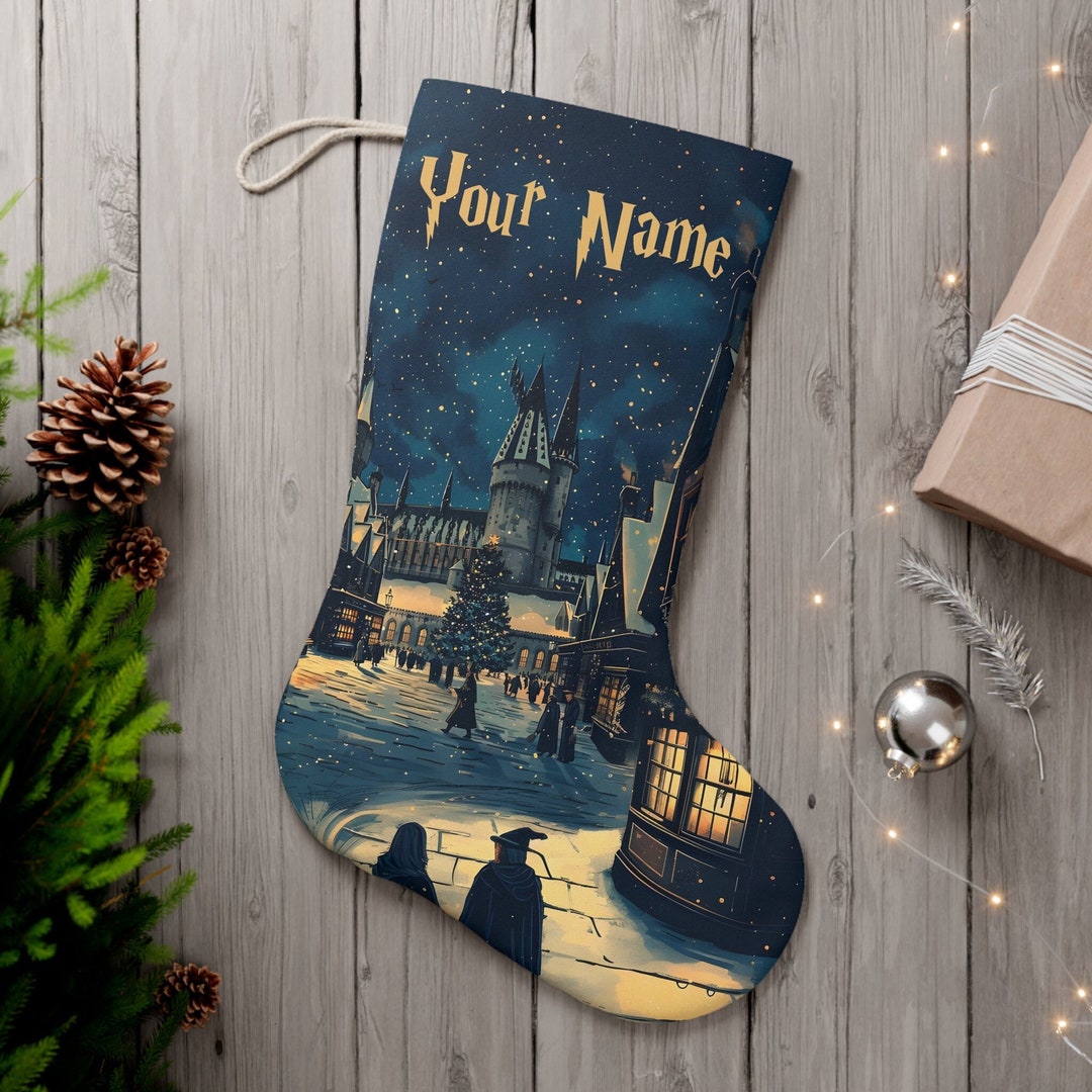 CUSTOM Christmas at Wizard School Stocking Wizard's Christmas Stocking ...
