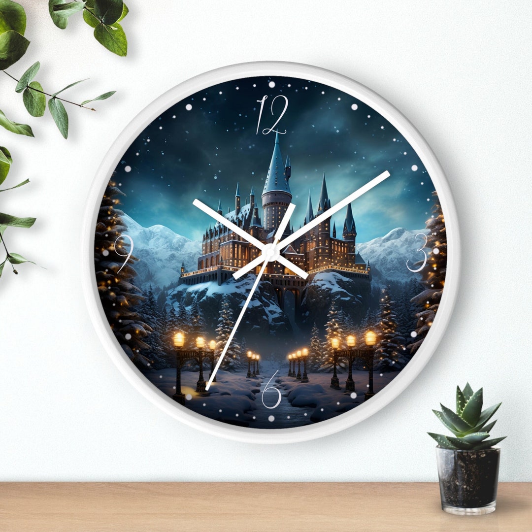 Numbered Harry Potter Wall Clock Hogwarts Wall Clock - Etsy