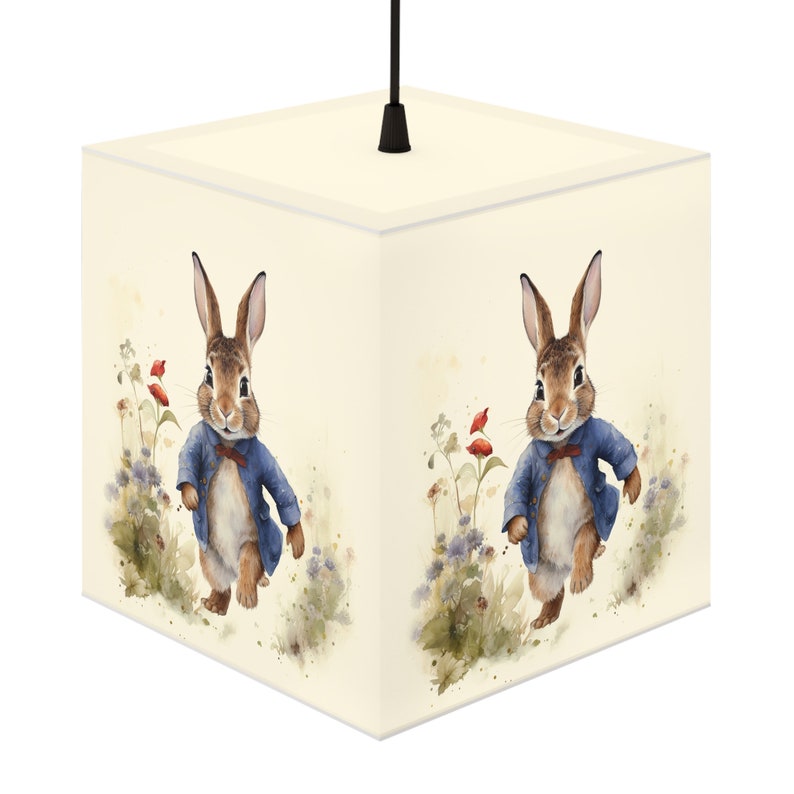Peter Rabbit Light Cube Lamp With Quote Children's Room Night Light ...